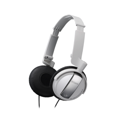Sony MDR-NC7 Closed-Back Noise Canceling Headphones White iPhone 5 ...